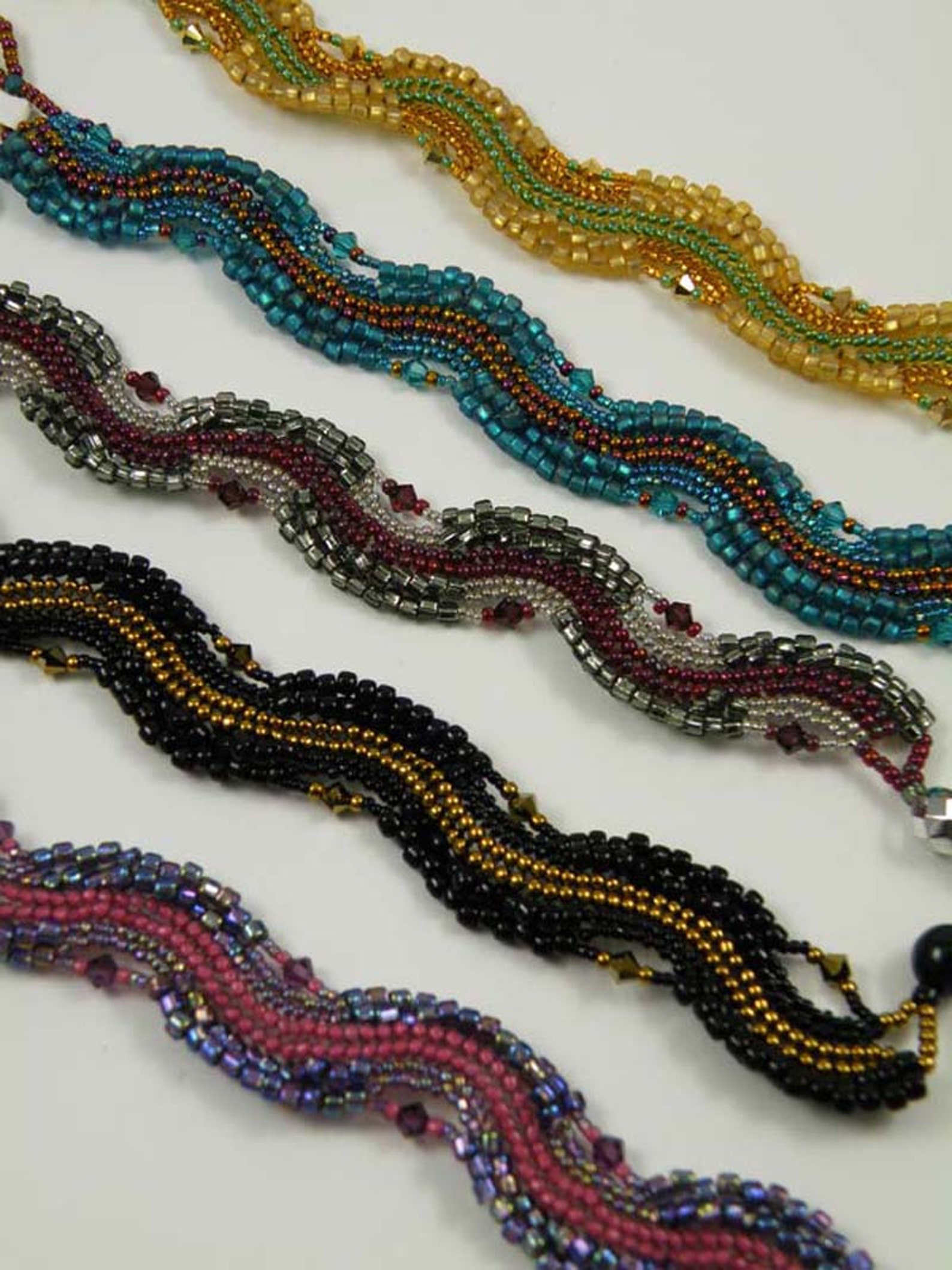 Beading Tutorial - Curves Bracelet - Etsy