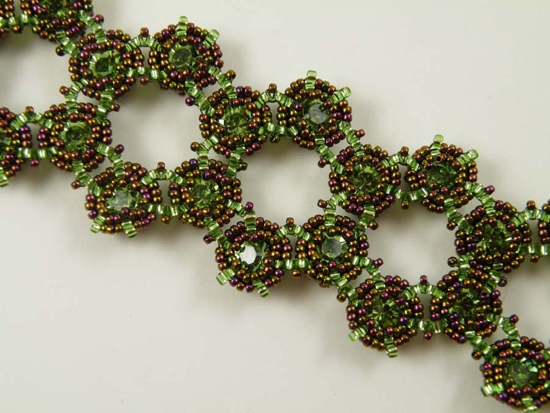 Beading Tutorial - Honeycomb Bracelet - Etsy