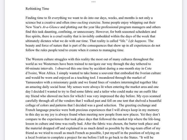 Rethinking Time Weekly Worksheet Series - Etsy