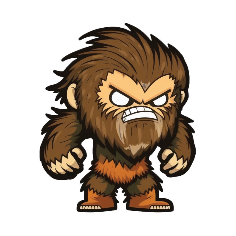 Sasquatch Sticker, Bigfoot Sticker, Cool Sticker, Laptop Sticker, Water ...