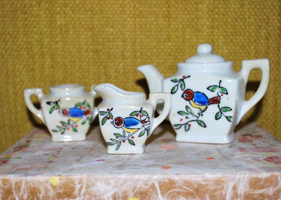Vintage Miniature Japanese Tea Set - Etsy