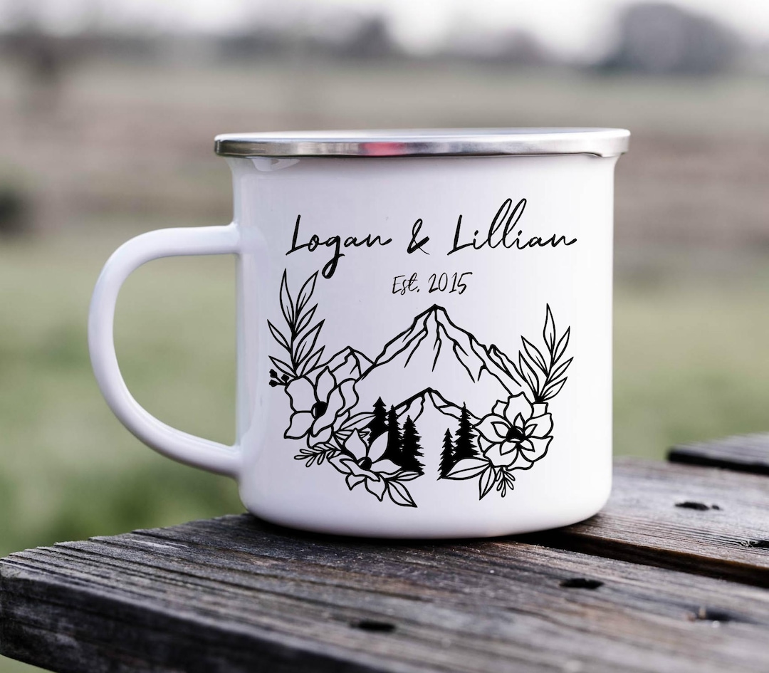 Happy Tin Years, Tin Anniversary Gift, Tin Years, Camping Mug, , Tin ...