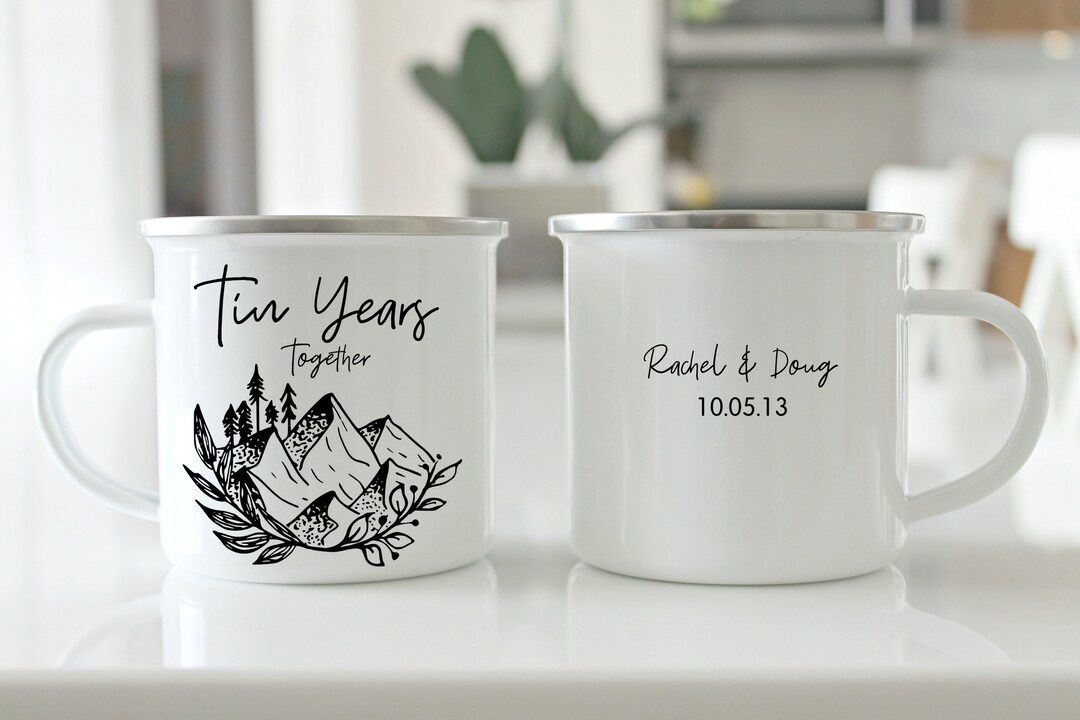 Ten Year Anniversary Gift, Happy Tin Years, Tin Anniversary Gift, Tin ...