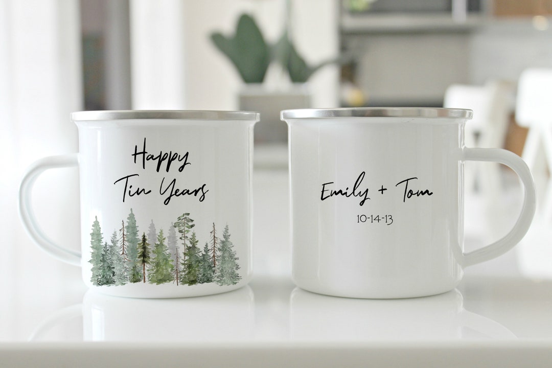 Ten Year Anniversary Gift, Tin Gift, Happy Tin Years - Etsy