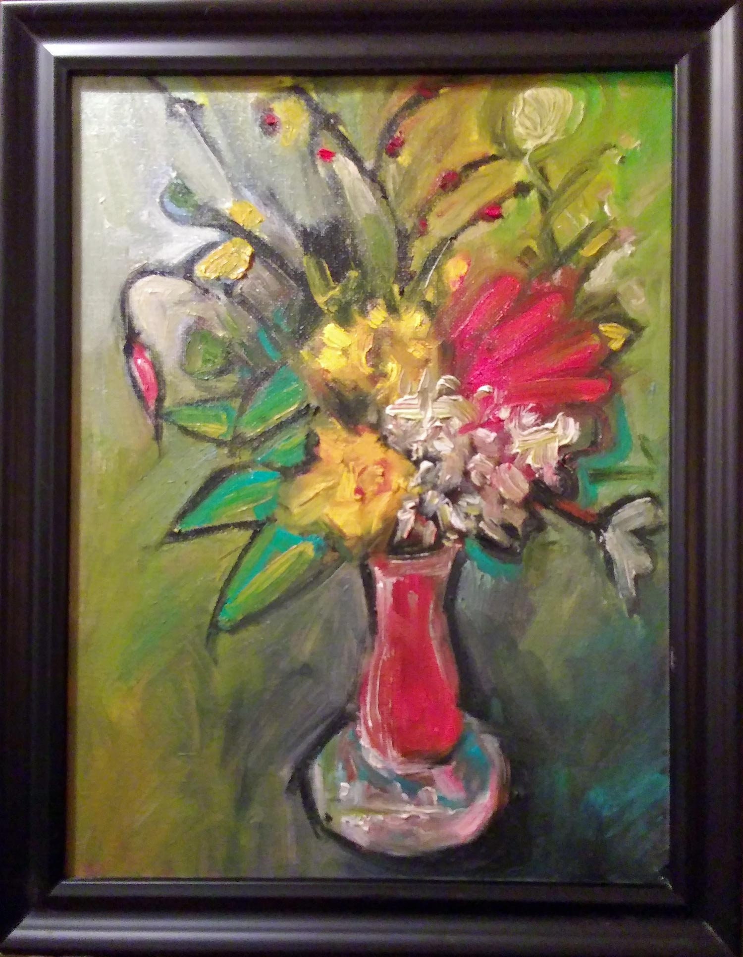 Sophie's Flowers Original Painting by Bradley Bohl Floral 12x16 - Etsy