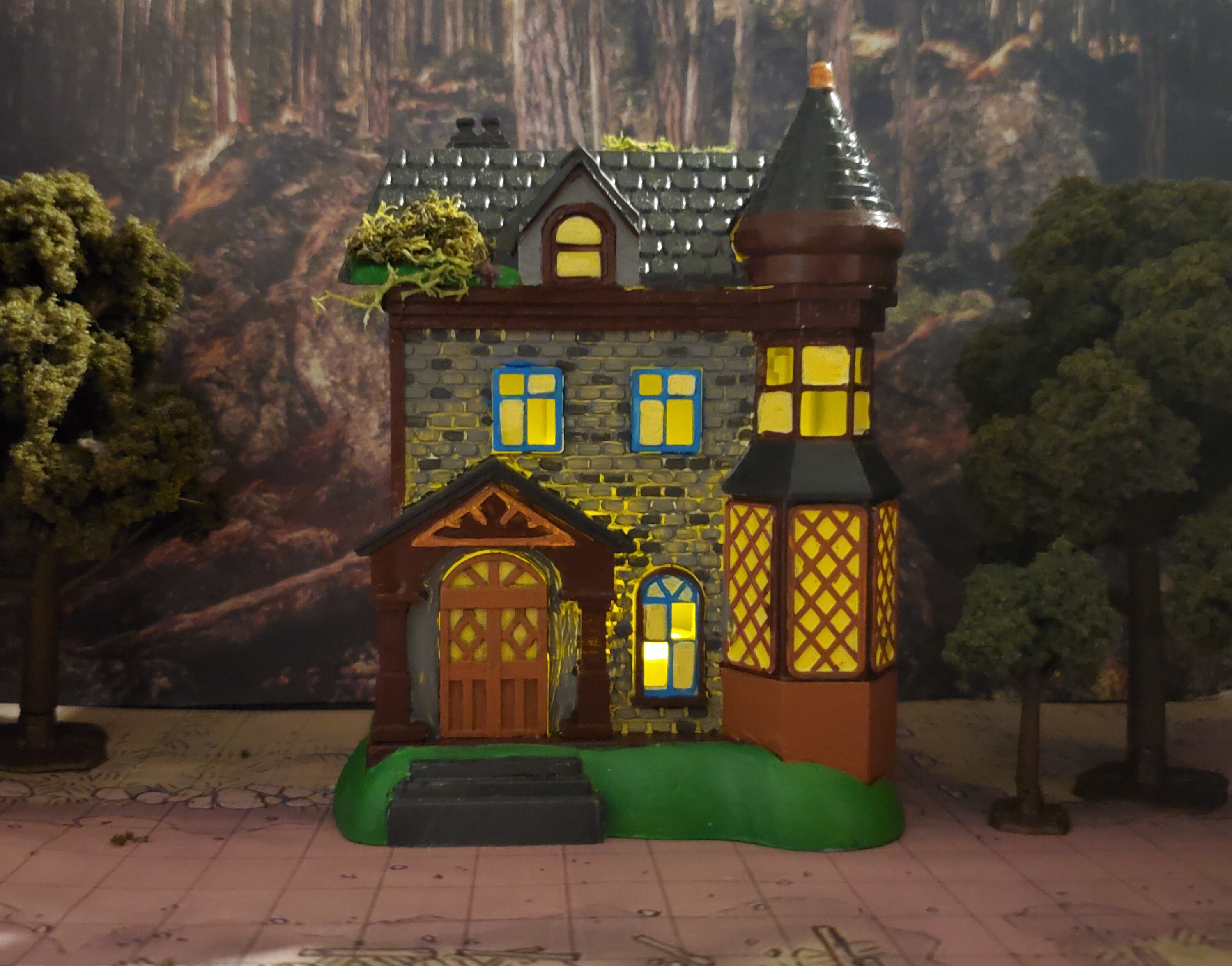 Dungeons and Dragons Terrain. Painted Manor With Lighting - Etsy