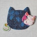 Cat Applique Coaster 4 X 4 ITH DIGITAL FILE for Embroidery Machines ...