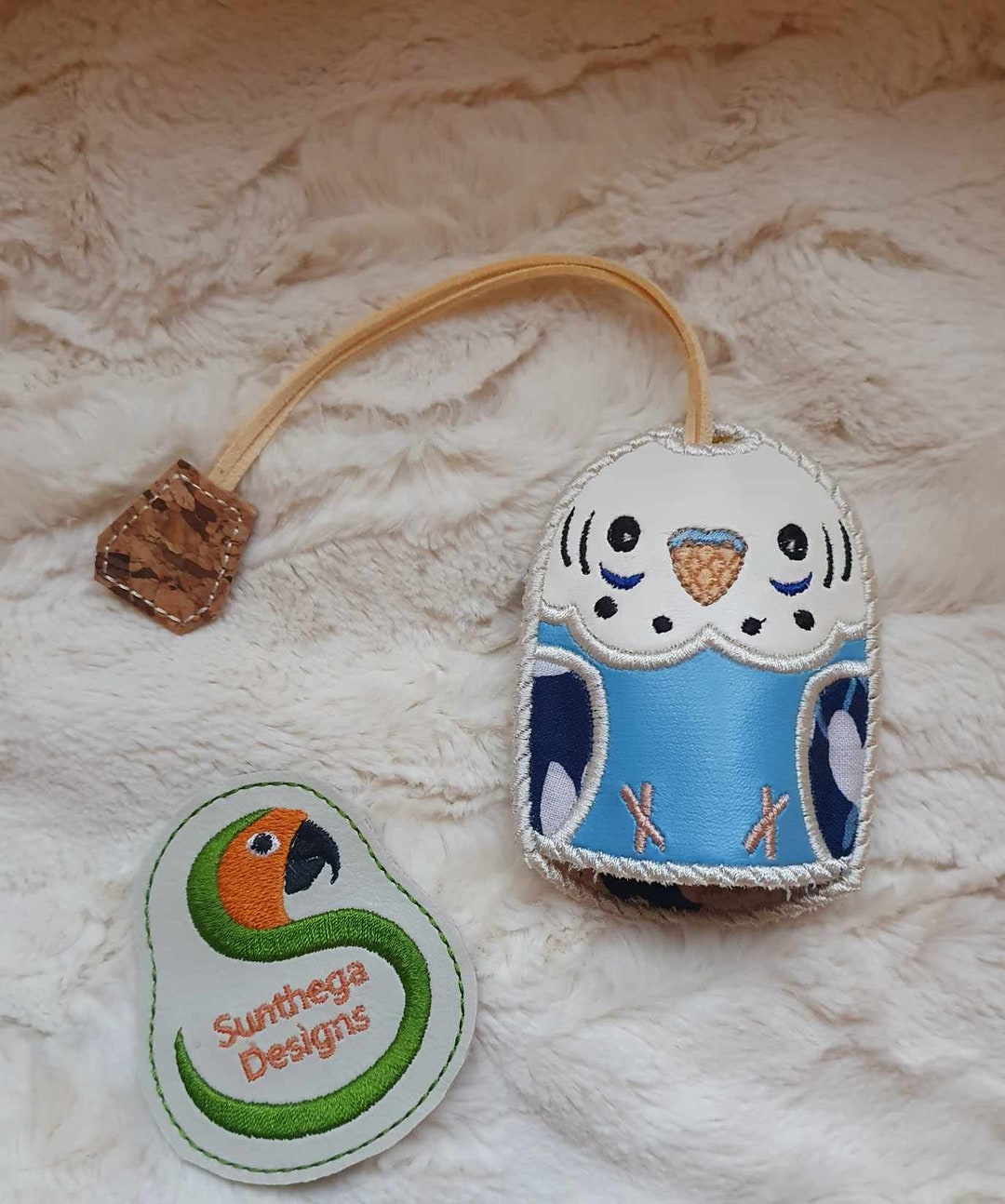 Budgie Key Sleeve 4 X 4 ITH DIGITAL FILE for Embroidery Machines Only ...