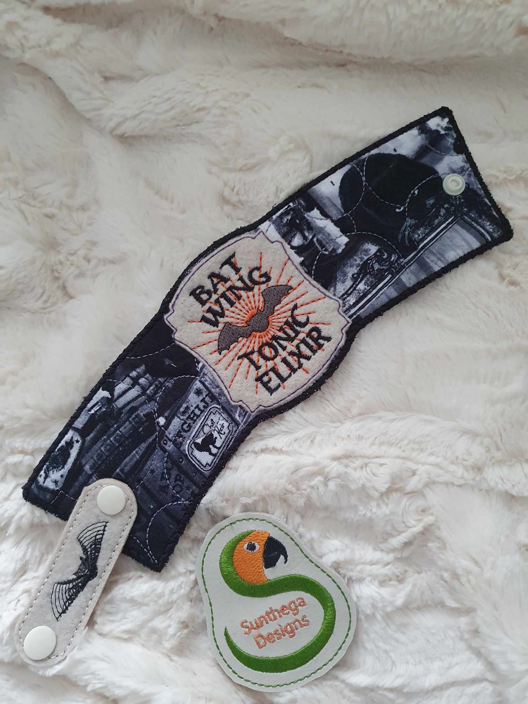 Bat Wing Tonic Mug or Cup Cozy 6 X 10 ITH DIGITAL FILE for Embroidery ...