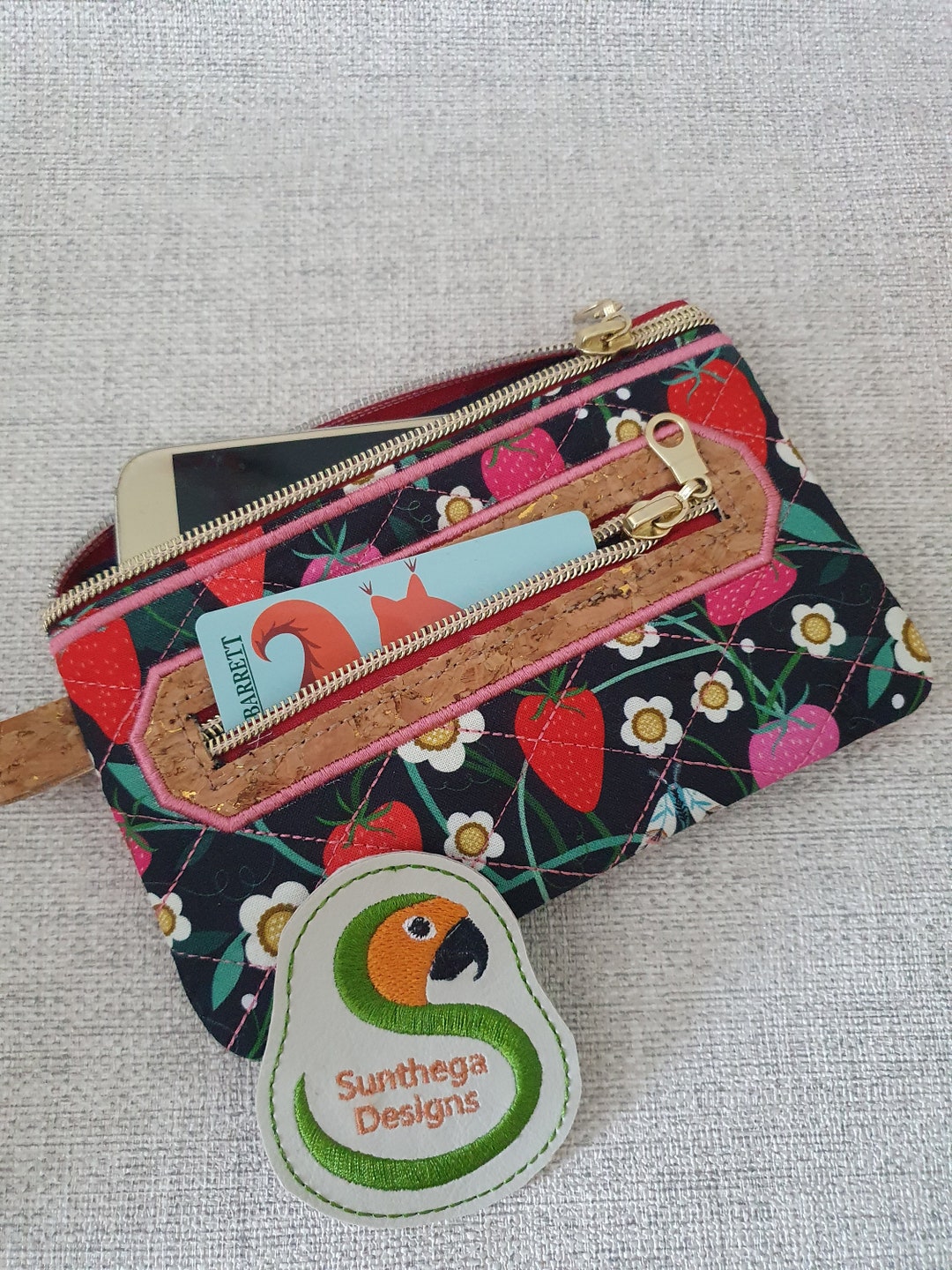 Decorative Zip Pocket Bag5 X 7 ITH DIGITAL FILE Only for Embroidery ...