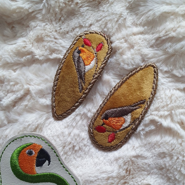 Embroidery Hair Clip - Etsy