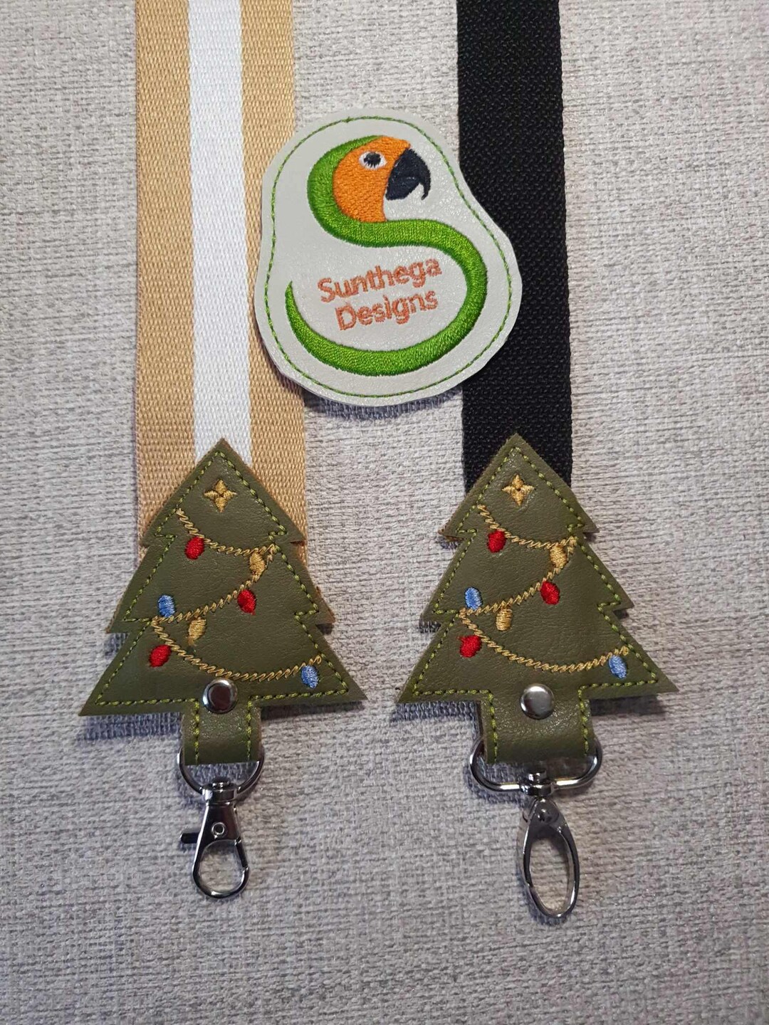Christmas Tree Strap Ends To15 and 25mm Swivel Clasp 4 X 4 ITH DIGITAL ...