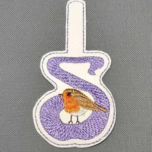 Robin English Alphabet Monogram Key Fob 4 X 4 ITH DIGITAL FILE Only for ...