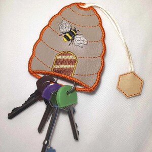 Beehive Key Sleeve 4 X 4 ITH DIGITAL FILE for Embroidery Machines Only ...