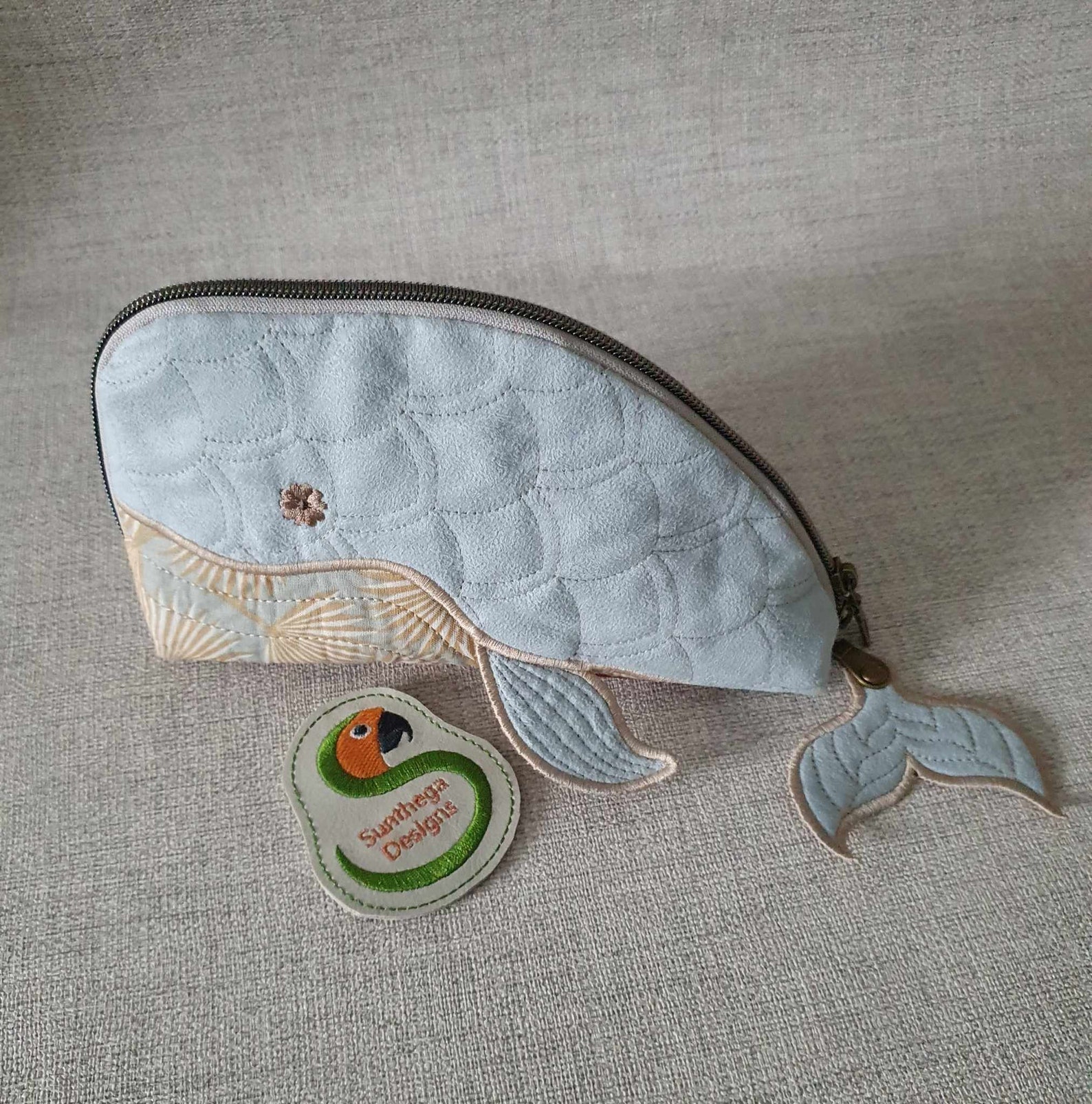 Whale Pouch 6 X 10 Panels ITH DIGITAL FILE for Embroidery Machines Only ...