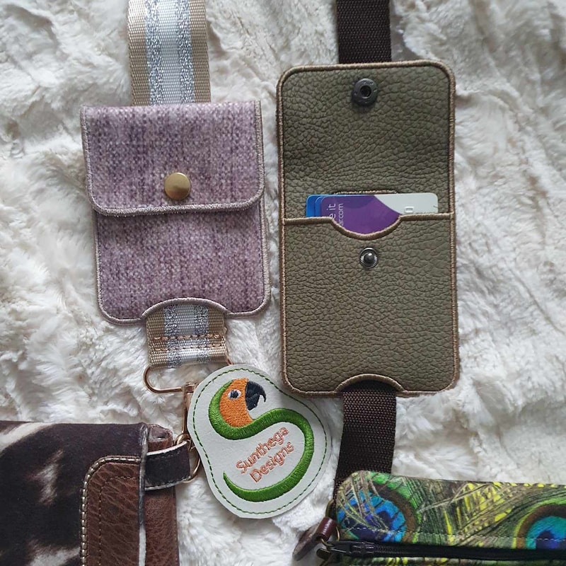 Id Card Holder With Strap - Etsy