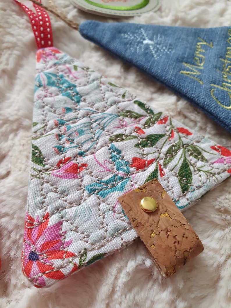 Quilted Christmas Tree Ornaments 4 X 4 ITH DIGITAL FILE Only for ...