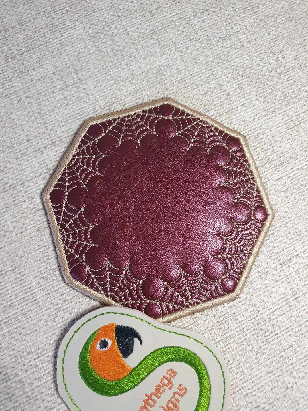 Cobweb Coaster Hexagon 4 X 4 ITH DIGITAL FILE for Embroidery Machines ...