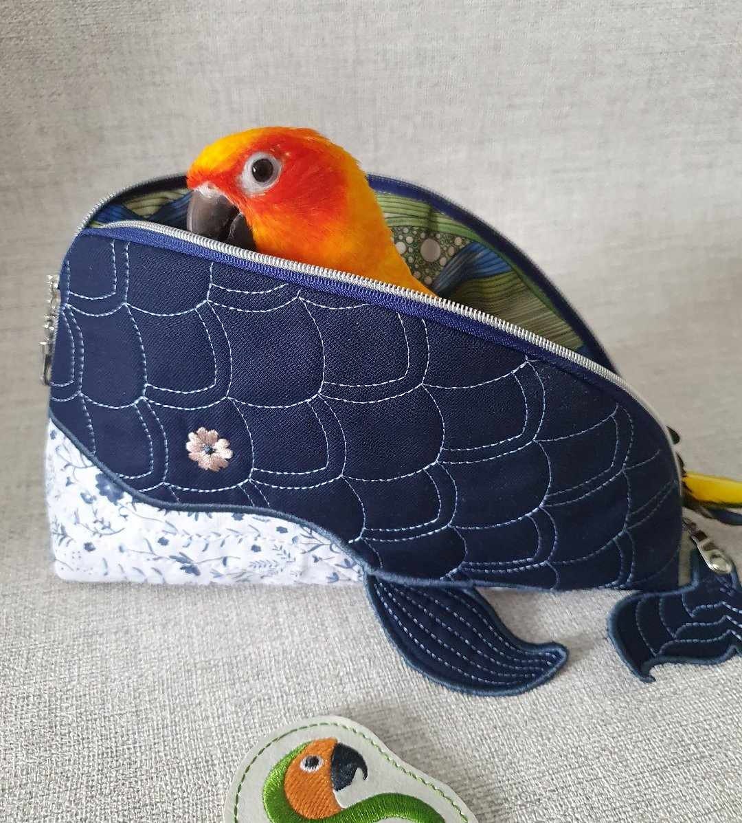 Whale Pouch 7 X 12 Panels ITH DIGITAL FILE for Embroidery Machines Only ...