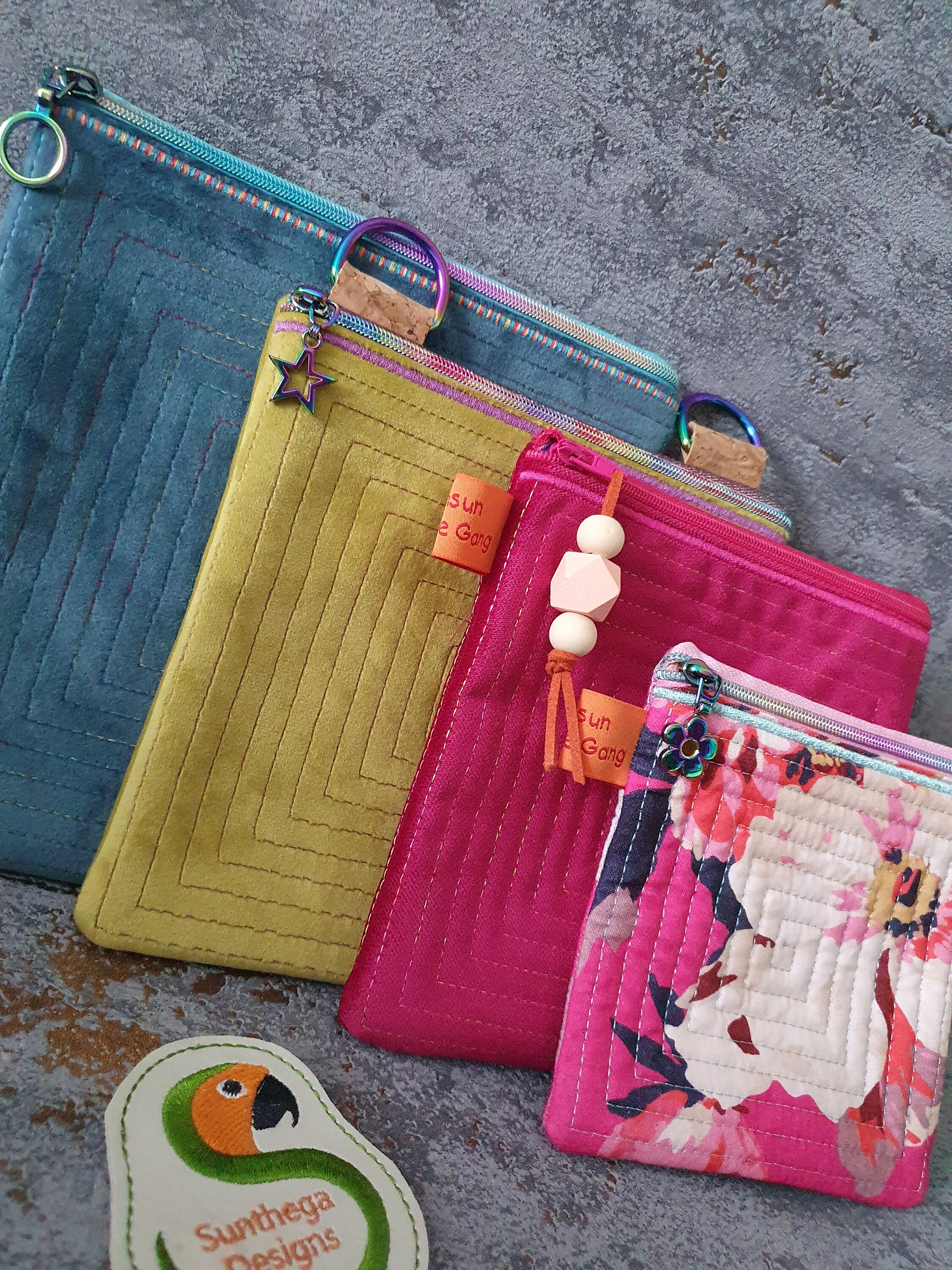 Ripple Quilted Bag 5 X 5, 6 X 6, 7 X 7, 8 X 8 ITH DIGITAL FILE for ...