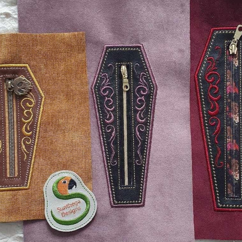 Embroidery Coffin Pattern - Etsy