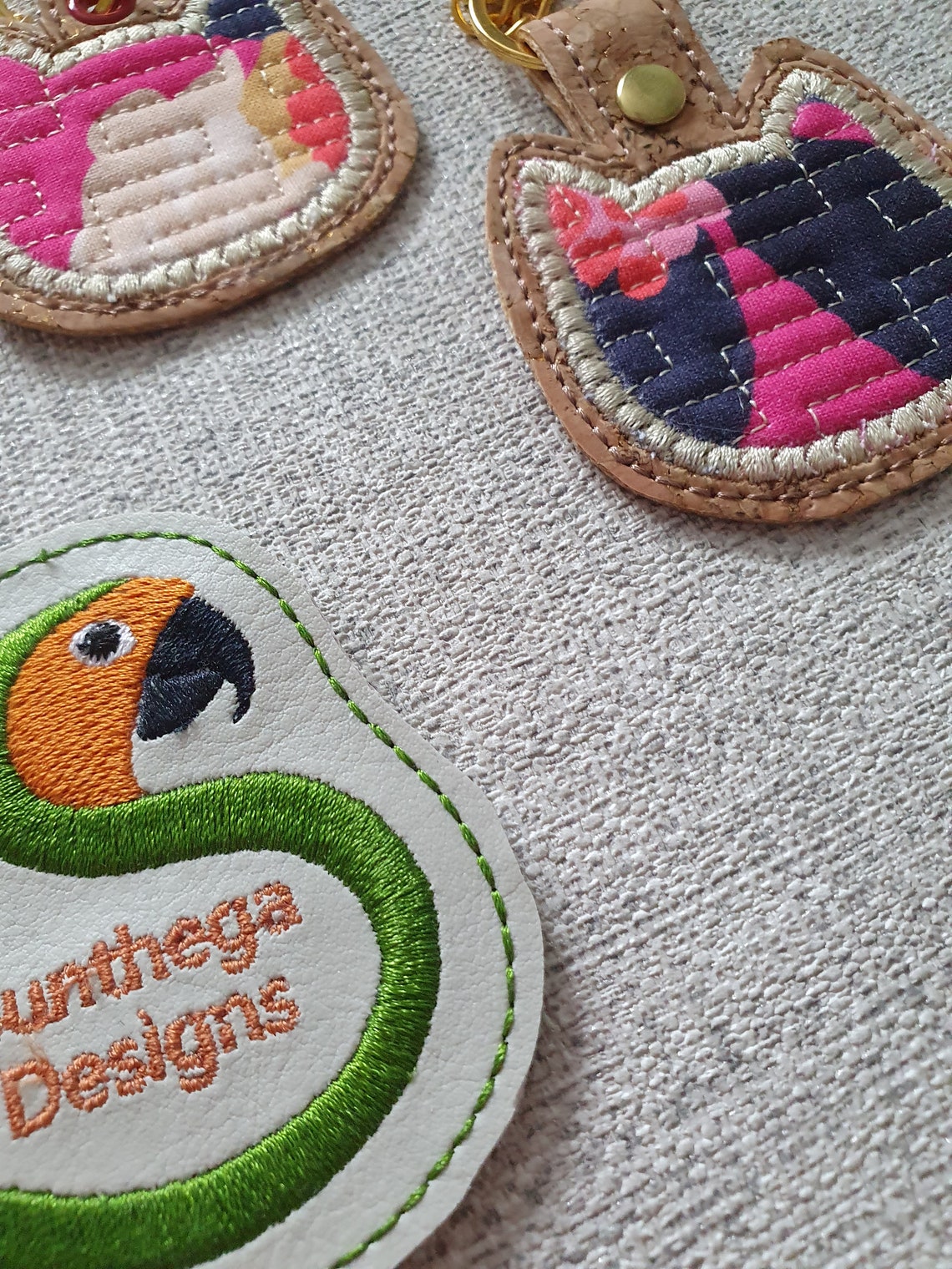 Cat Quilted Key Fob and Eyelet 4 X 4 ITH DIGITAL FILE Only - Etsy