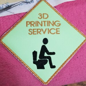 Toilet Sign 3D Printing 4 X 4 ITH DIGITAL FILE Only for Embroidery ...