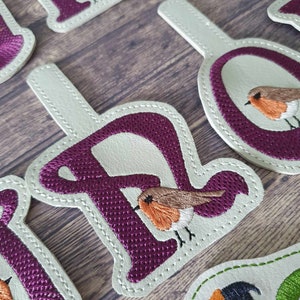 Robin English Alphabet Monogram Key Fob 4 X 4 ITH DIGITAL FILE Only for ...