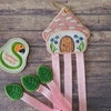 Fairy House Sign, Mat 8 X 8 ITH DIGITAL FILE for Embroidery Machines ...