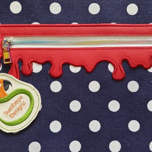 Paint Drip Zipper Overlay 3 Sizes ITH DIGITAL FILE for Embroidery ...