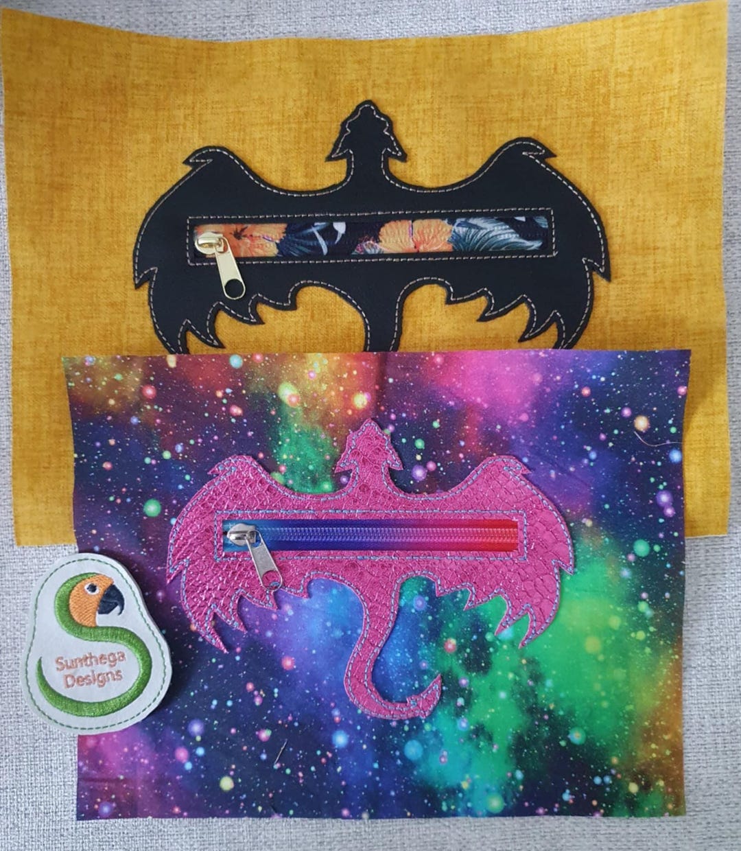 NF Dragon Overlay 5 X 7 and 6 X 10 ITH DIGITAL File for Embroidery ...