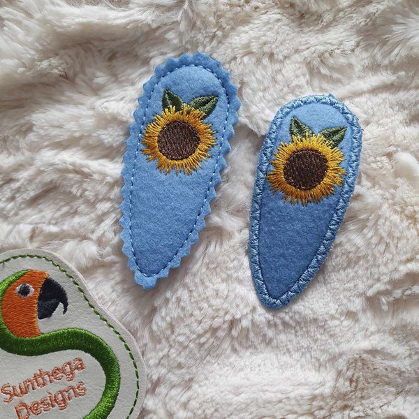 Embroidery Hair Clip - Etsy