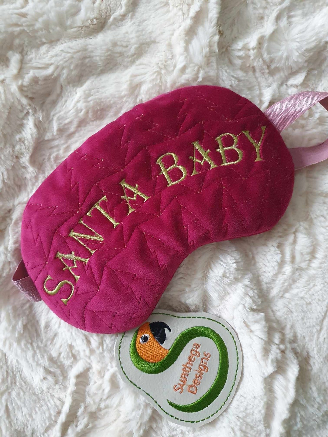 Christmas Sleep Mask 5 X 7 ITH DIGITAL FILE for Embroidery Machines ...