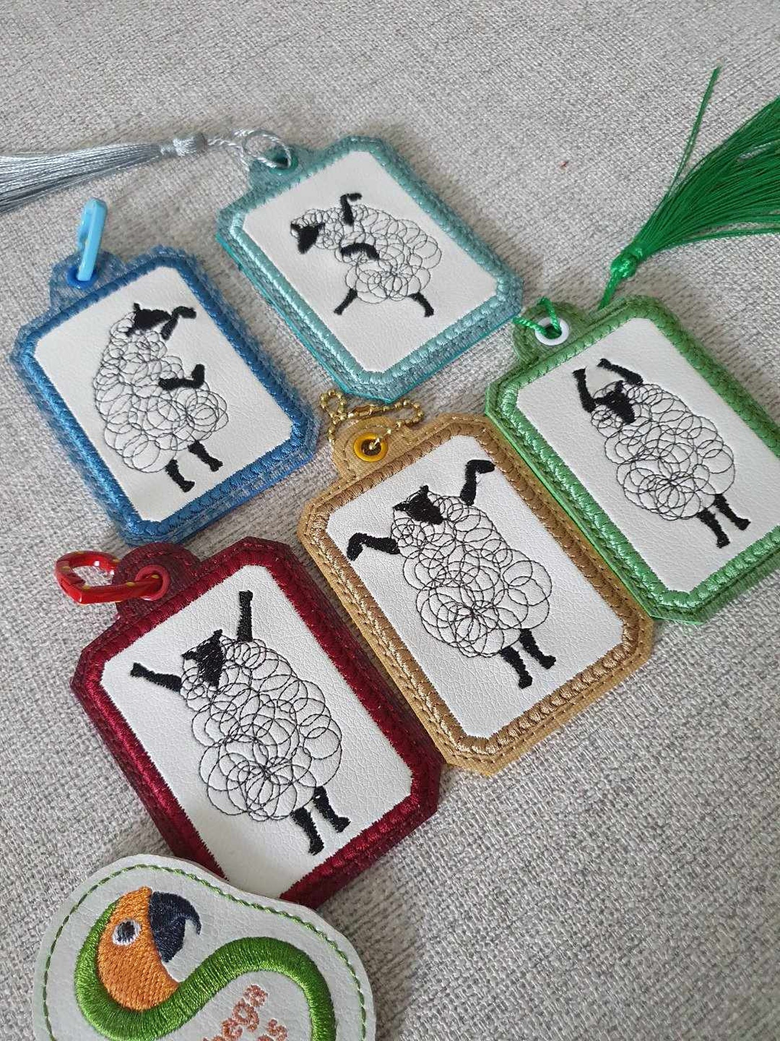Mini Dancing Sheep Eyelet/book Mark 4 X 4 ITH DIGITAL FILE for ...