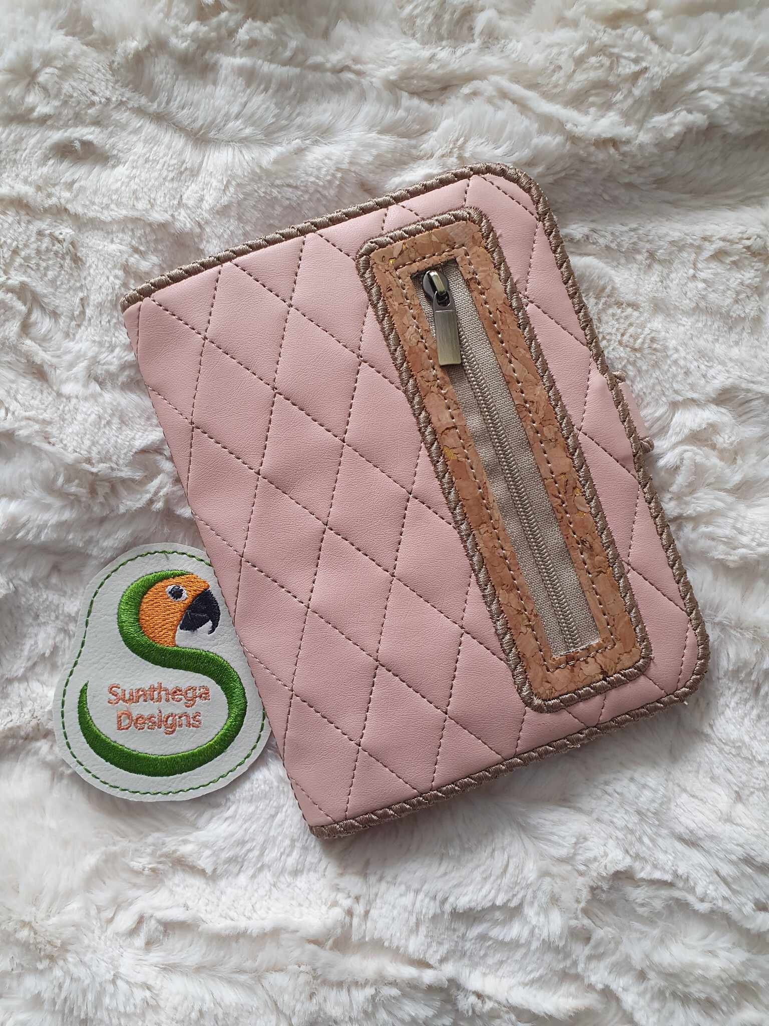 Quilted Notebook Cover With Zipper Overlay 6 X 10 for A6 Notebooks ITH ...
