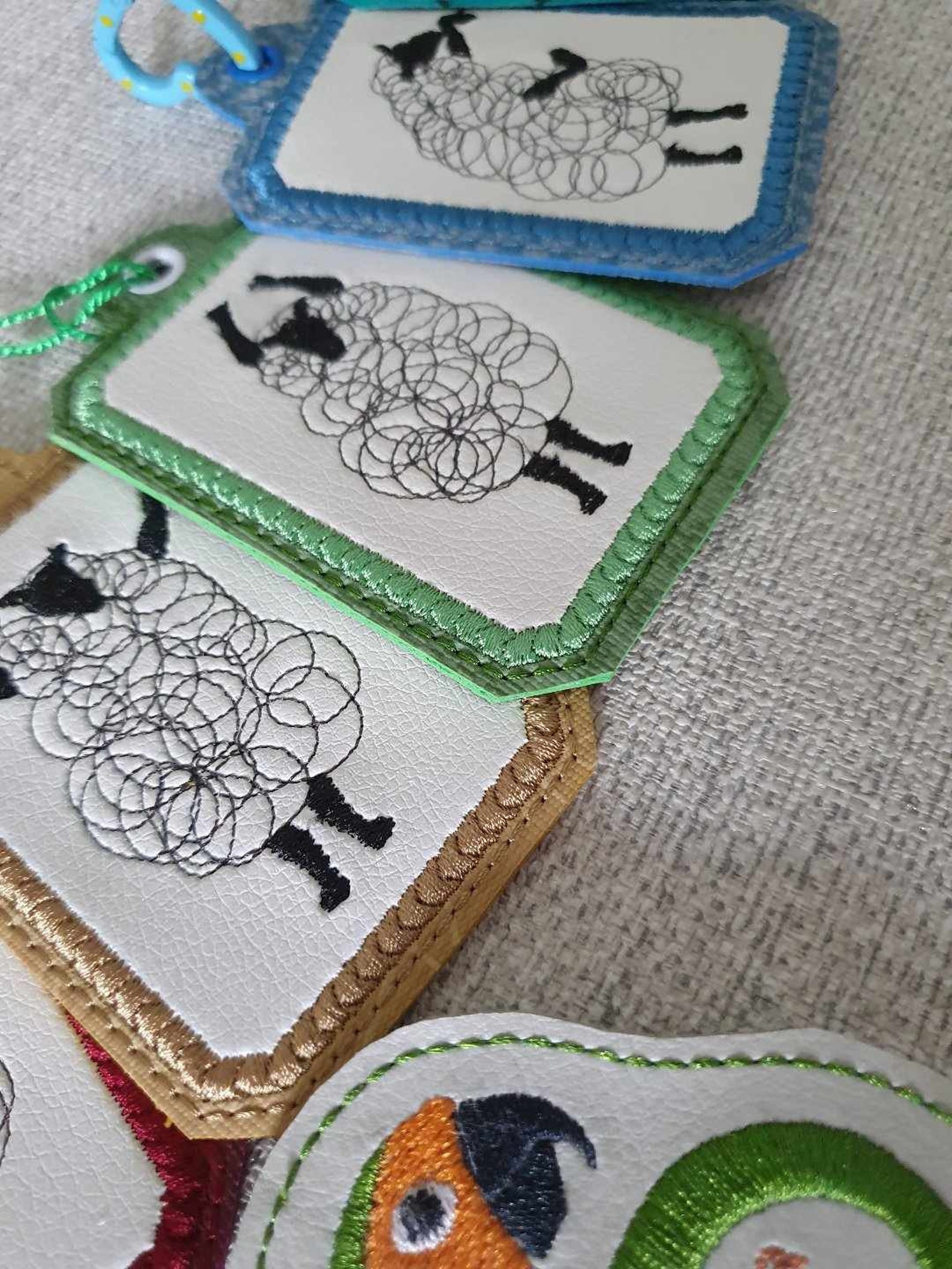 Mini Dancing Sheep Eyelet/book Mark 4 X 4 ITH DIGITAL FILE for ...