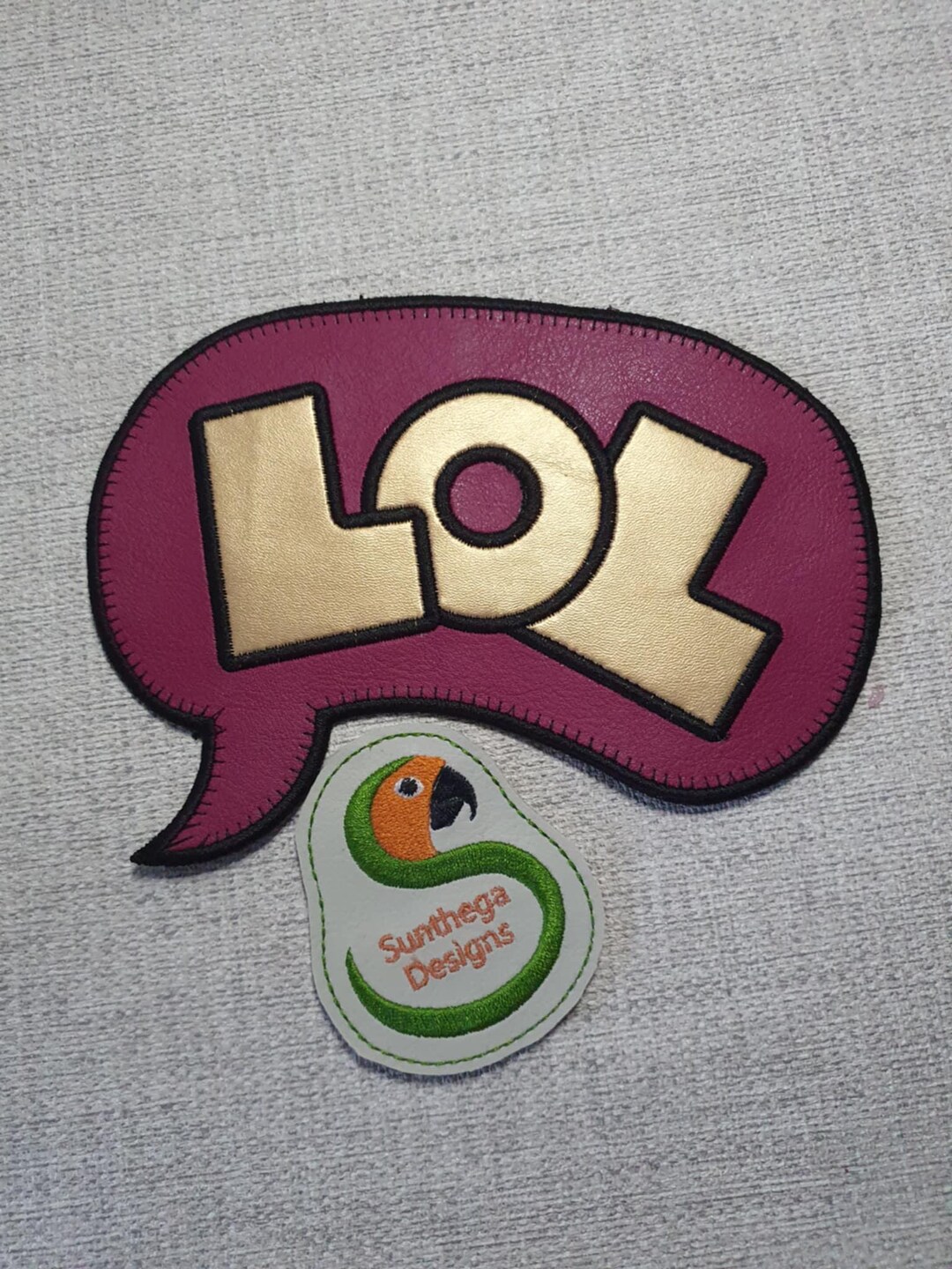 NF LOL Mug Rug With Satin Edge 5 X 7 ITH Digital File for Embroidery ...