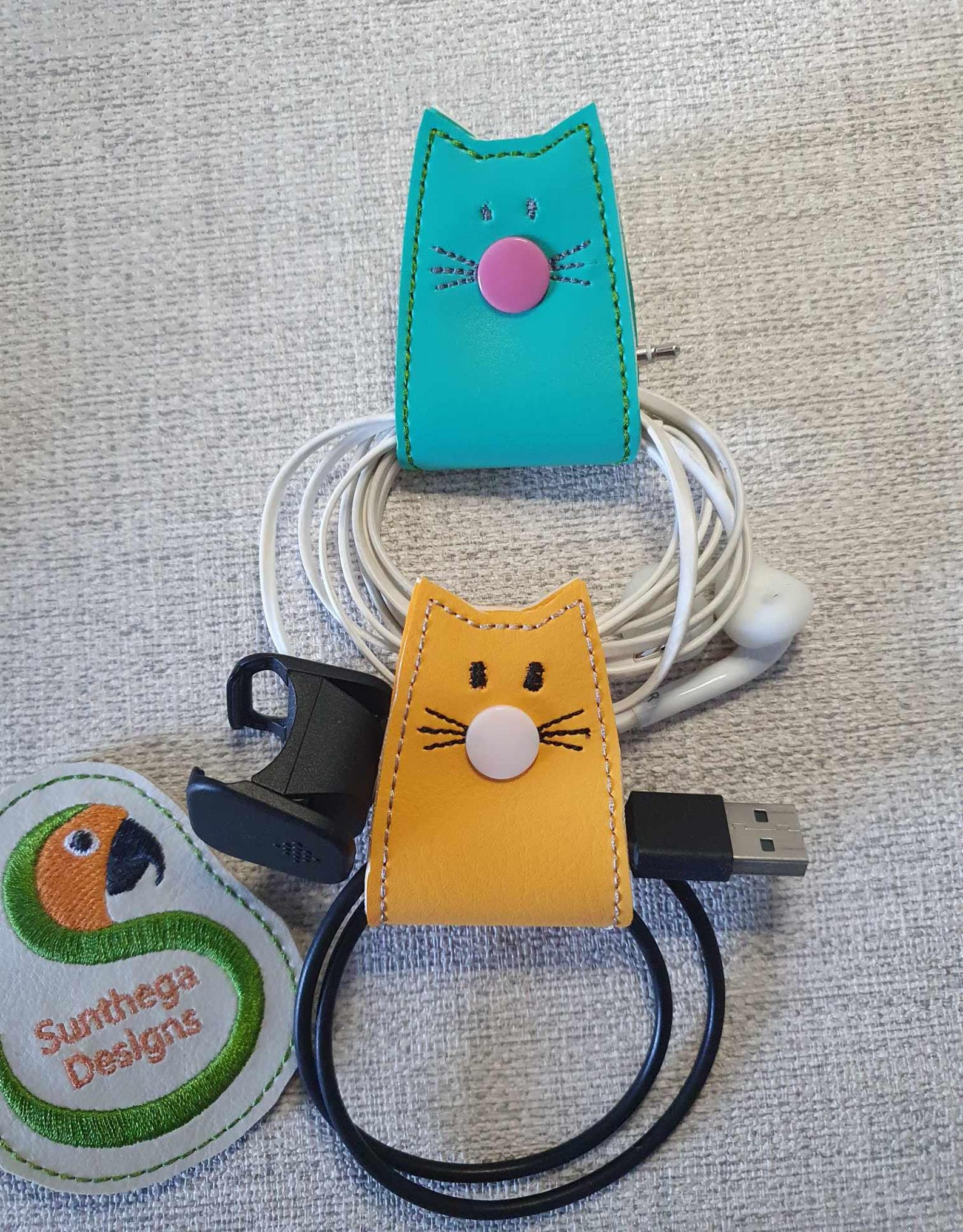 NF Cat Cord Wrap 4 X 4 and 5 X 7 Multi ITH DIGITAL File for Embroidery ...