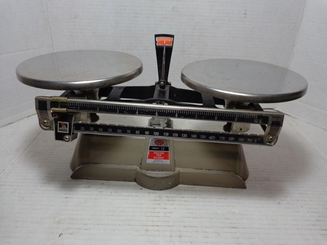 Vintage OHAUS Harvard Trip Balance Medical Laboratory Scale 2kg / 5lb U ...