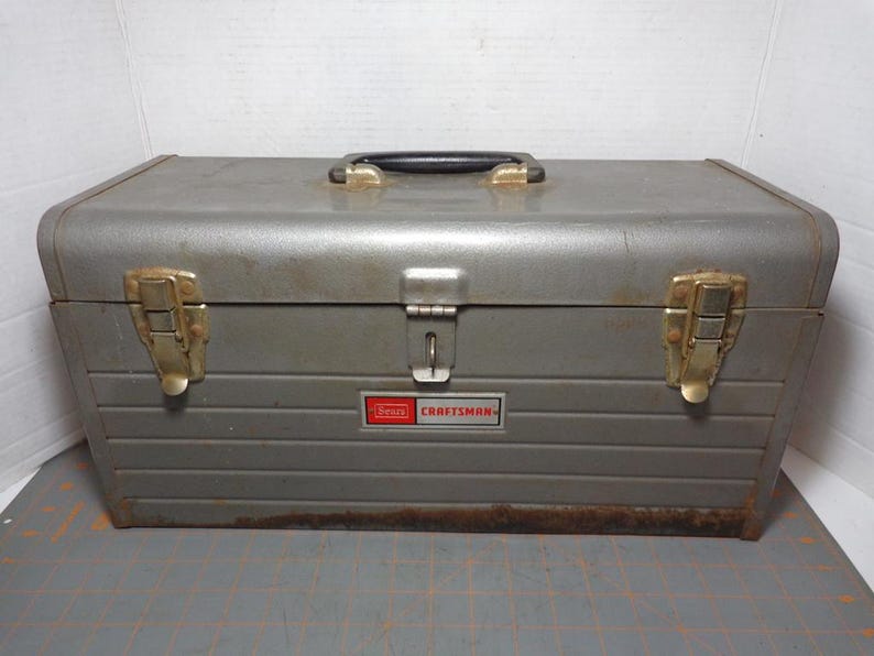 Vintage Craftsman Mechanic's 18 Tool Box 6500 With Tote Tray and Built ...