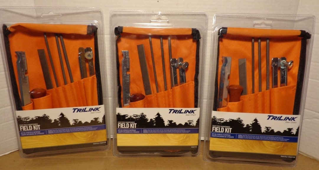TRILINK Saw Chain Maintenance Field Kit Sharpener/repair/file 8 Piece ...