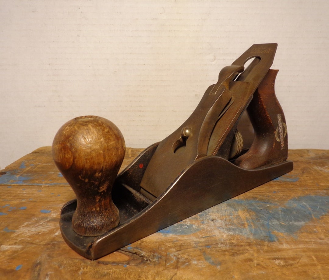 Vintage FULTON WARRANTED Smooth Woodworking/ Carpenter Bench Hand Plane ...