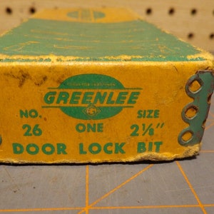 Vintage GREENLEE Tool Co. Fine Tools for Craftsmen No. 26 Size 2 1/8 ...