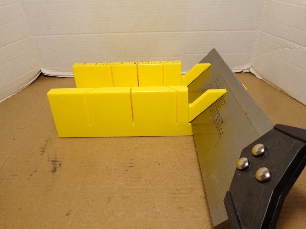 Vintage Popular Mechanics Miter Box With 14-in. Back Saw Kit No. 34479 ...