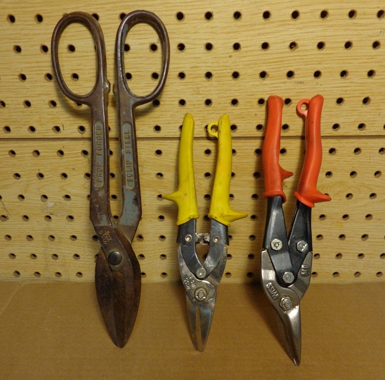 Vintage Wiss Snips Lot 12" A-9 Tin Snip, Wiss MPC3 Snip, Wiss MD Snip ...
