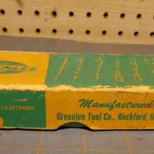 Vintage GREENLEE Tool Co. Fine Tools for Craftsmen No. 26 Size 2 1/8 ...