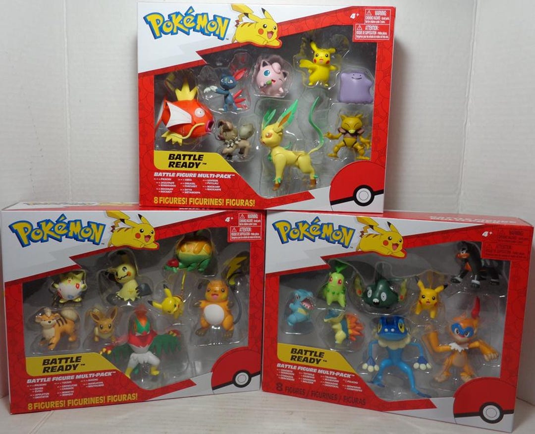 JAZWARES Pokémon Battle Figure Multi-pack Scaled for Battle 8 Figurines ...