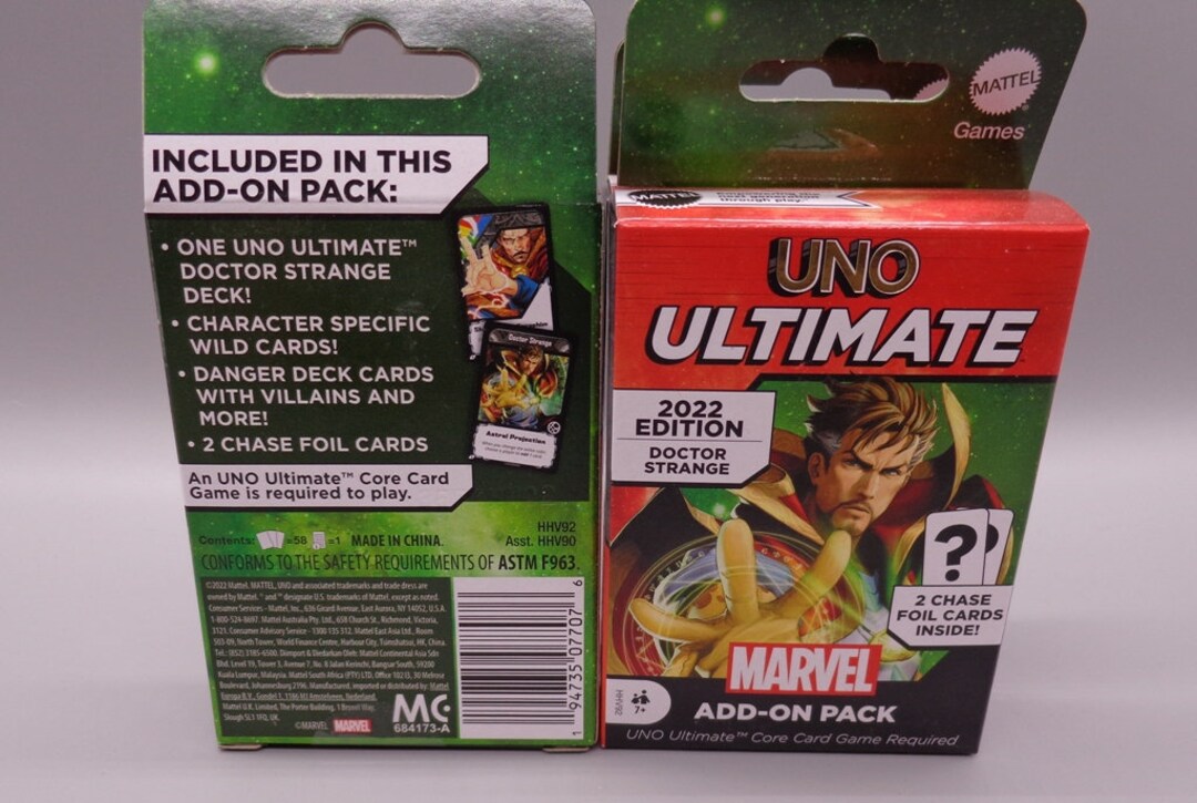 Marvel ADD-ON PACK Uno Ultimate Edition Doctor Strange Cards - Etsy