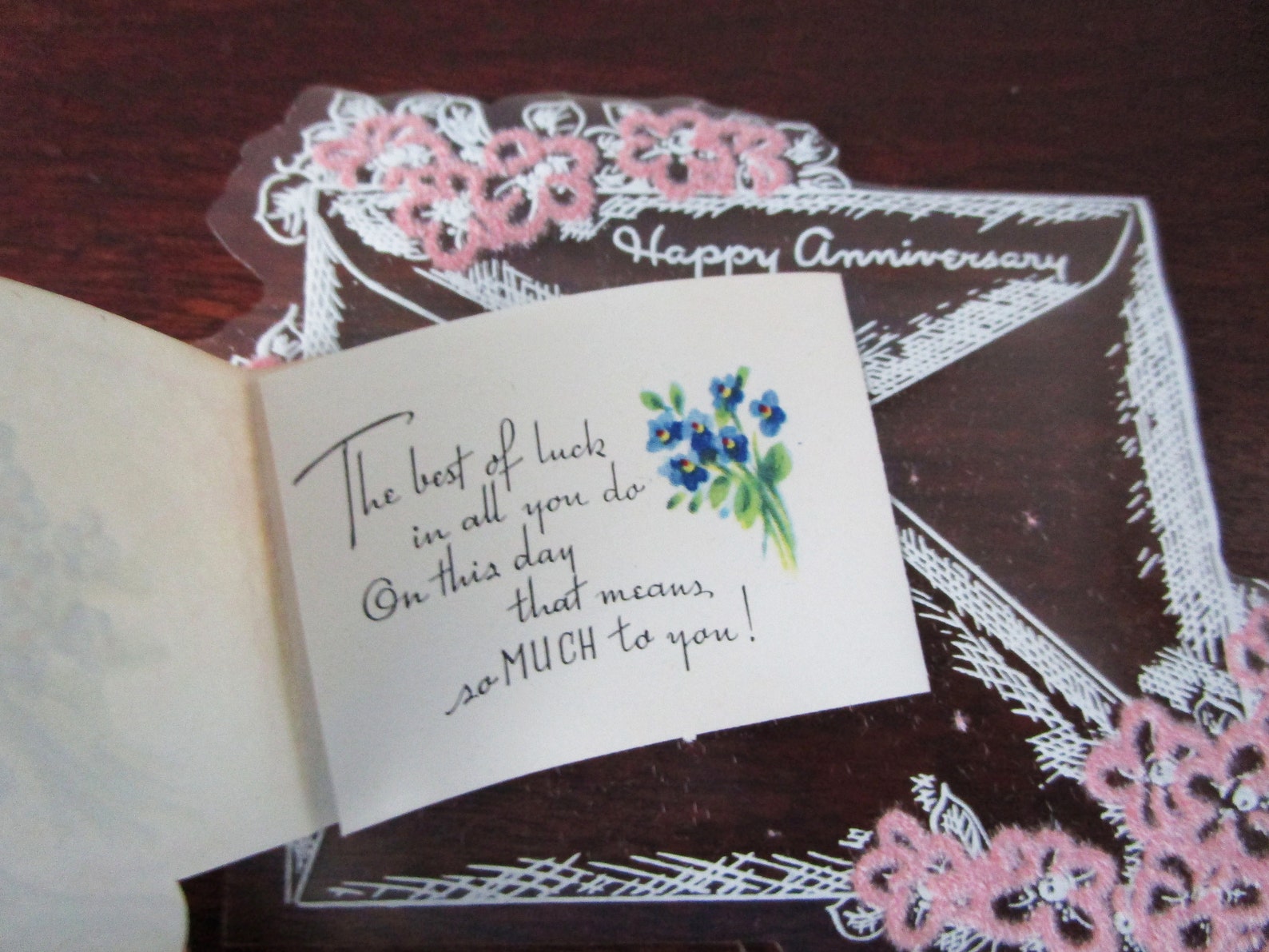 Vintage Plastic & Felt Note Cards in Box, 7 Antique Notecards Get Well ...