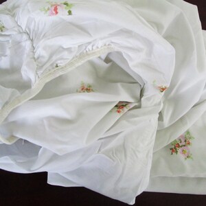 Vintage Perma Prest From Sears Sheet Set 4 Piece Twin Bedding Flat and ...